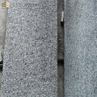G654 Sesame Gray granite flamed wall cladding panel 30mm tile ...